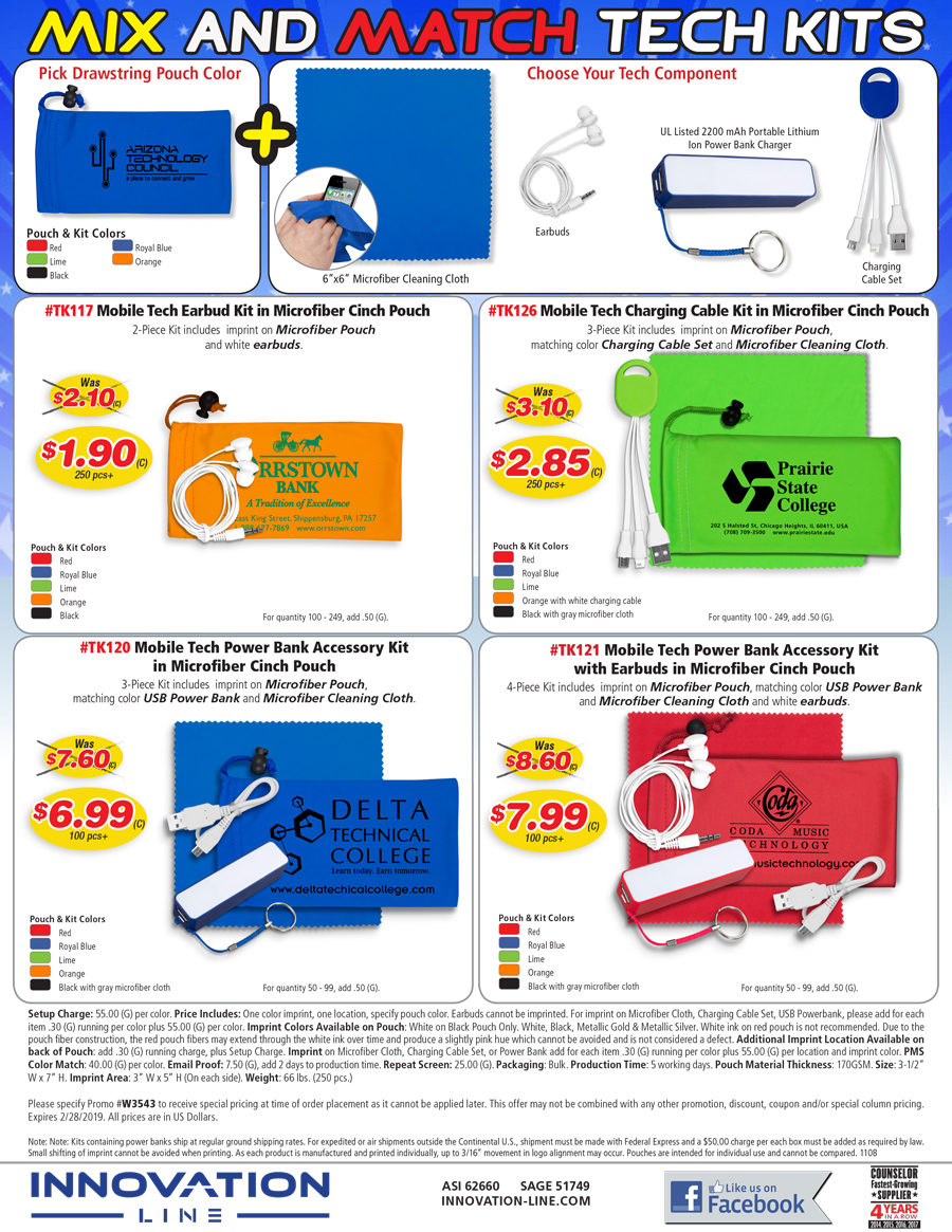 Mix and match Tech Kits