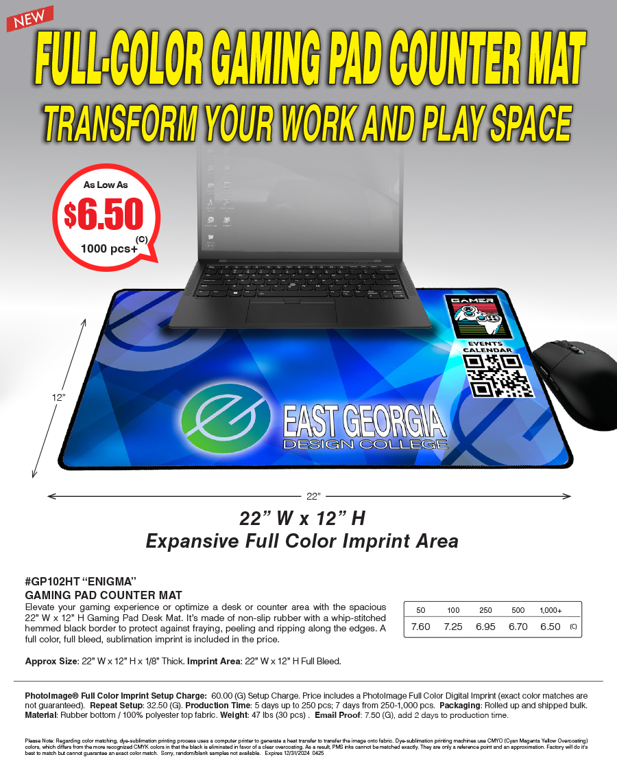 #GP102HT Enigma - Gaming Pad Counter Mat