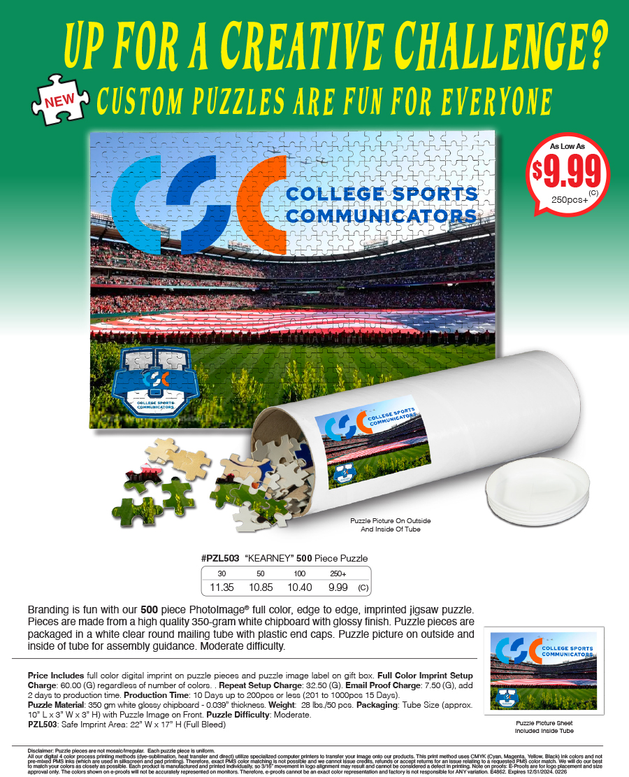 PZL503 Full Color Custom Printed Puzzle Tube