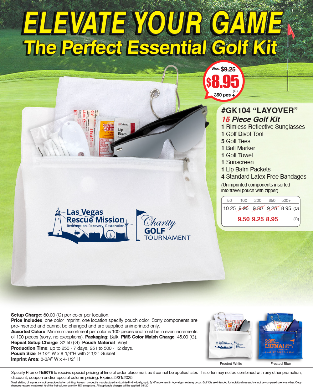 GK104 15 Piece Golf Kit